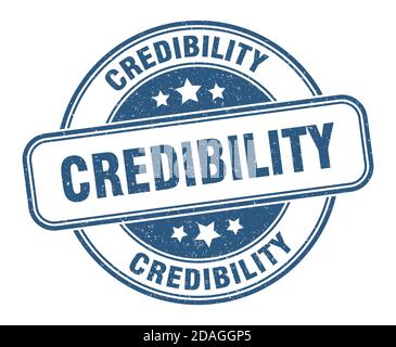 credibility stamp. credibility sign. round grunge label Stock Vector ...