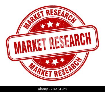 market research stamp. round grunge sign with ribbon Stock Vector Image ...
