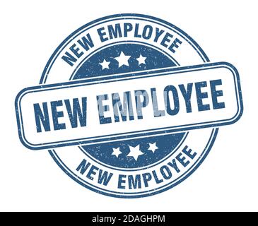 New employee grunge rubber stamp on white background, vector ...