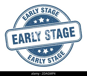 early stage blue round stamp Stock Vector Image & Art - Alamy