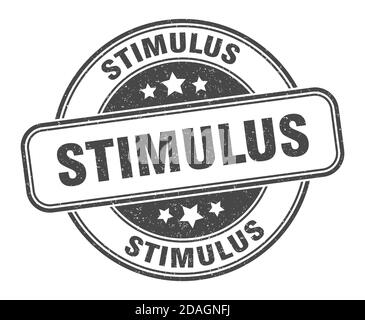 stimulus stamp. stimulus sign. round grunge label Stock Vector Image ...