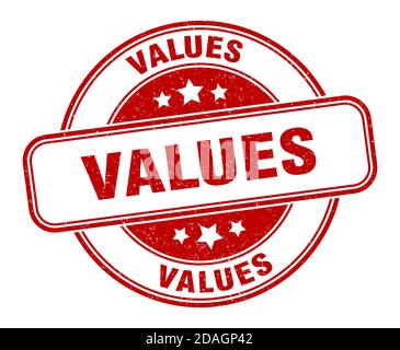 values stamp. values sign. round grunge label Stock Vector Image & Art ...