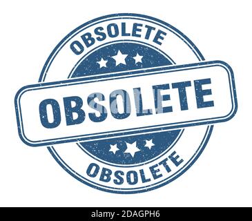 obsolete stamp. obsolete vintage blue label. Sign Stock Vector Image ...