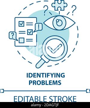 Identifying problems concept icon Stock Vector Image & Art - Alamy