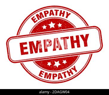 empathy stamp. empathy round sign. label on transparent background ...