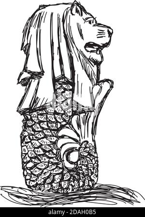 Simple Merlion Drawing