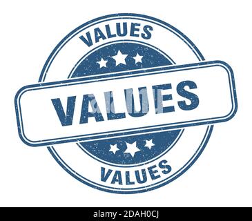 values stamp. values sign. round grunge label Stock Vector Image & Art ...