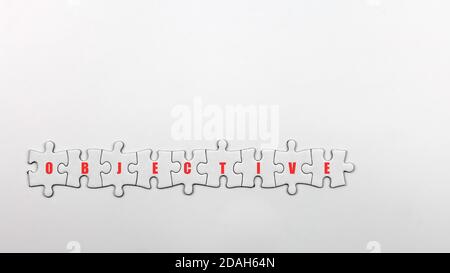 Puzzle Pieces Jigsaw Word Icon Concept Stock Photo - Alamy