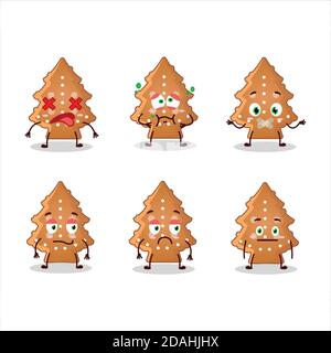 Cookies tree cartoon character with nope expression Stock Vector Image ...