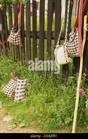 Traditional handmade wool bags from Brasov County, Transylvania ...