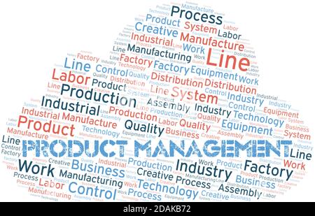 Product Management word cloud create with the text only Stock Vector ...