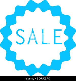 for sale sign. for sale rounded blue sticker. for sale Stock Vector ...