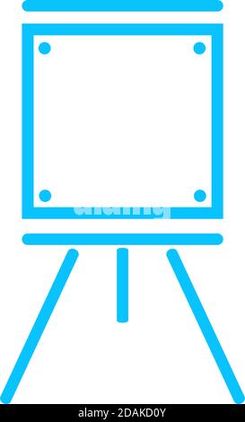 Easel icon. Blue frame design. Vector illustration Stock Vector Image ...