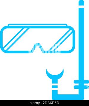 Diver icon flat. Black pictogram on grey background. Vector ...