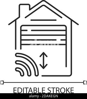 Automatic gate opener icon. Outline Automatic gate opener vector icon ...