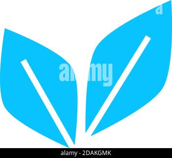 Vector Illustration of Green and Blue Reversed U Icon for Letter A ...