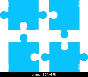 Puzzle icon digital blue Stock Vector Image & Art - Alamy
