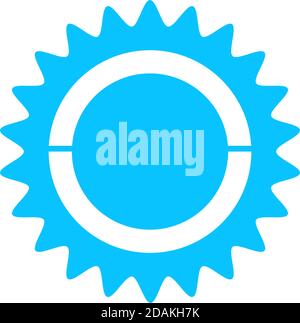 vector bicycle cogwheel sprocket crankset symbol Stock Vector Image ...