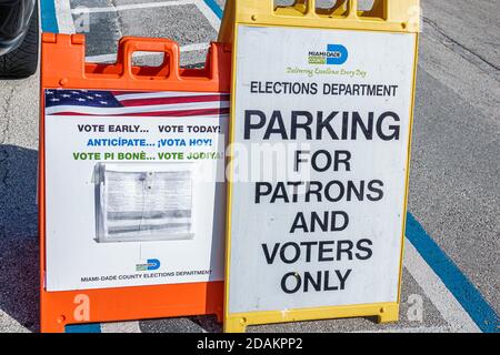 Miami Beach Florida,early voting official ballot drop-off Stock Photo ...