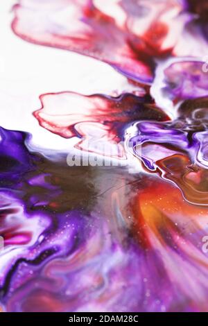 acrylic, paint, abstract. Closeup of the painting. Colorful abstract ...
