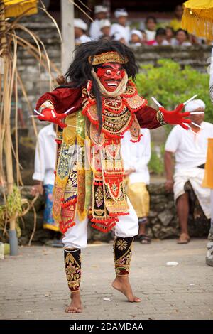 Balinese masked dance. Part of the Barong Dance. Topeng Jauk Manis ...
