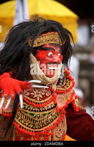 Balinese masked dance. Part of the Barong Dance. Topeng Jauk Manis ...