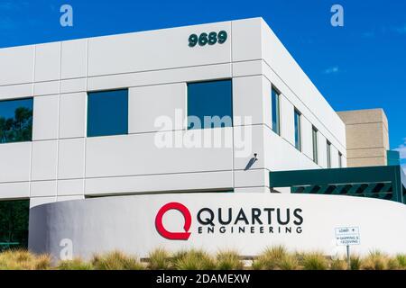 Quartus Engineering sign logo at headquarters of company specializes in ...