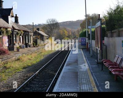 Honley Railway Station Stock Photo - Alamy
