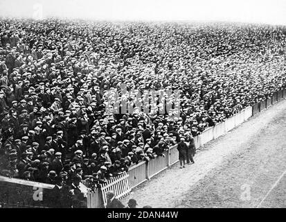 A crowd at a football match, early 1900s Stock Photo - Alamy