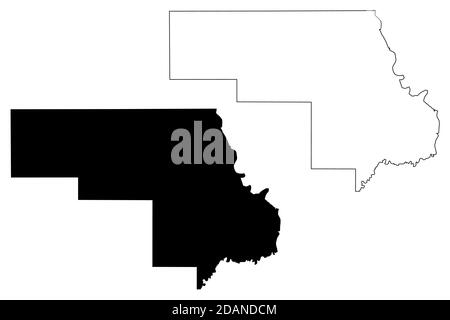 Morton County (North Dakota) outline map set Stock Vector Image & Art ...