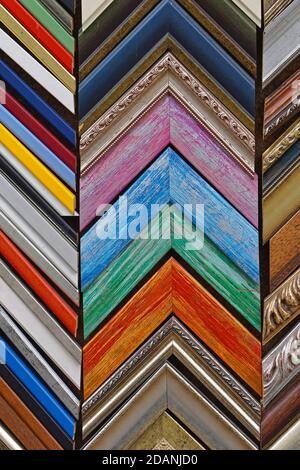 Color selection of picture frames corner samples Stock Photo - Alamy