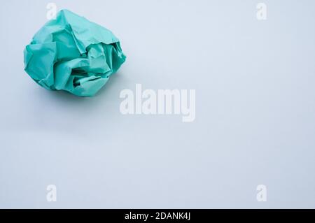 Closeup of teal colored paper on white background Stock Photo - Alamy