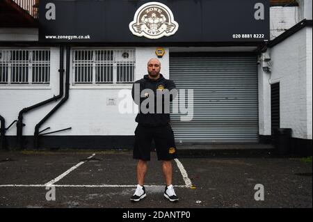 Andreas Michli at his Zone Gym in Wood Green, north London. The 34-year ...