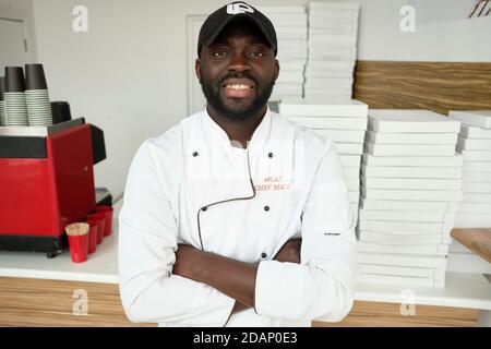 Chef Mack Bouya, owner of the Let's Cook Restaurant in Cape Town, South ...