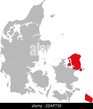 Denmark map. National map of the world. Gray colored countries map ...