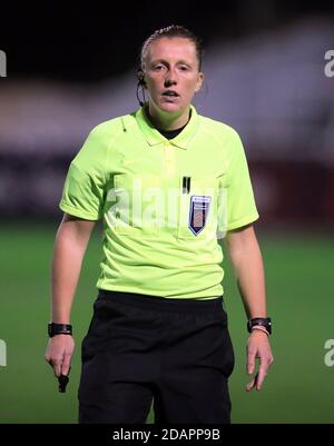 Referee Lisa Benn during the FA Women's Super League match at Twerton ...