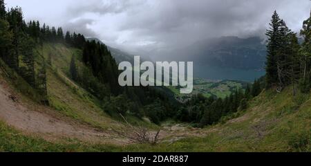 View of the Walensee from Flumserberg Stock Photo - Alamy