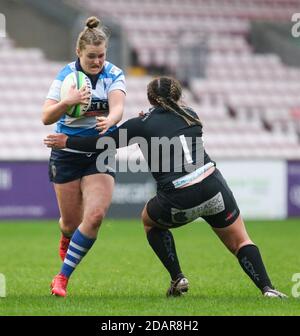Beth Blacklock of Darlington Mowden Park Sharks kicks during the WOMEN ...