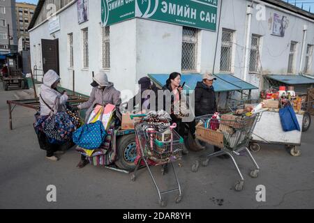 Naran Tuul Market, Ulan Bator, Mongolia Stock Photo - Alamy