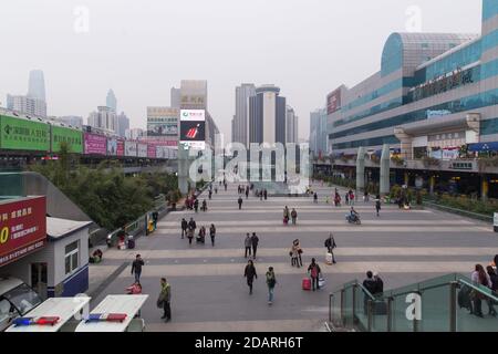 Luohu Commercial City shopping mall exterior in Shenzhen, China Stock ...
