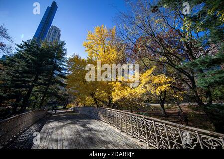 The Pinebank Arch Bridge in Central Park, New York City Stock Photo - Alamy