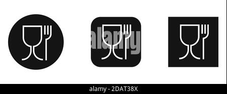 Food grade symbol isolated. Food safe sign. Food grade icon, vector ...