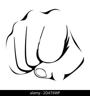 hand gestures , vector illustration , lining draw ,profile Stock Photo ...