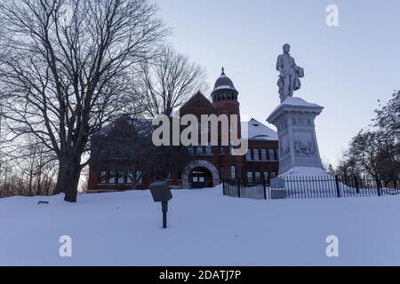 BARRE, VERMONT, USA - FEBRUARY, 20, 2020: City view on the Main Street ...