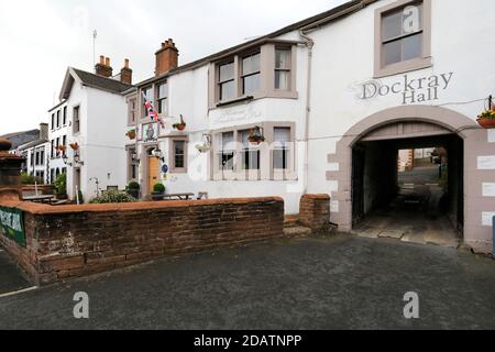 The Dockray Hall pub, Penrith town, Cumbria, England, UK Stock Photo ...