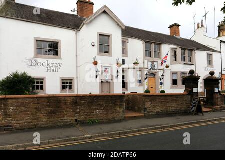 The Dockray Hall pub, Penrith town, Cumbria, England, UK Stock Photo ...