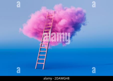 ladder to the cloud Stock Photo - Alamy