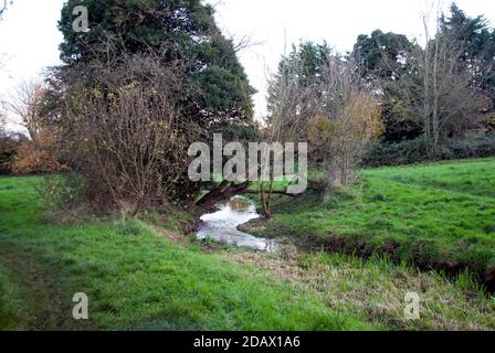 The Beck, a stream running through Horseshoe Hollow nature reserve in ...