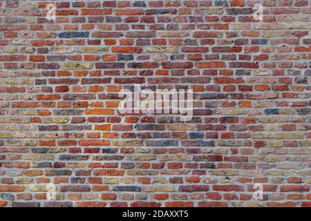 Real vintage Bumpy, rough and old brick texture with imperfect ...