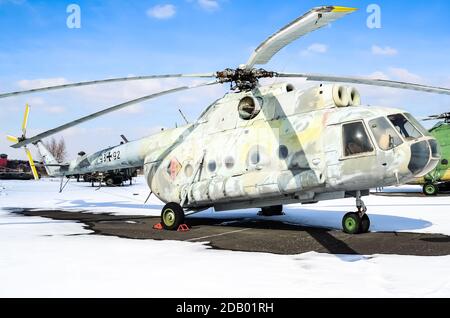 German Army Mil Mi-9 on display in the Military History Museum in ...